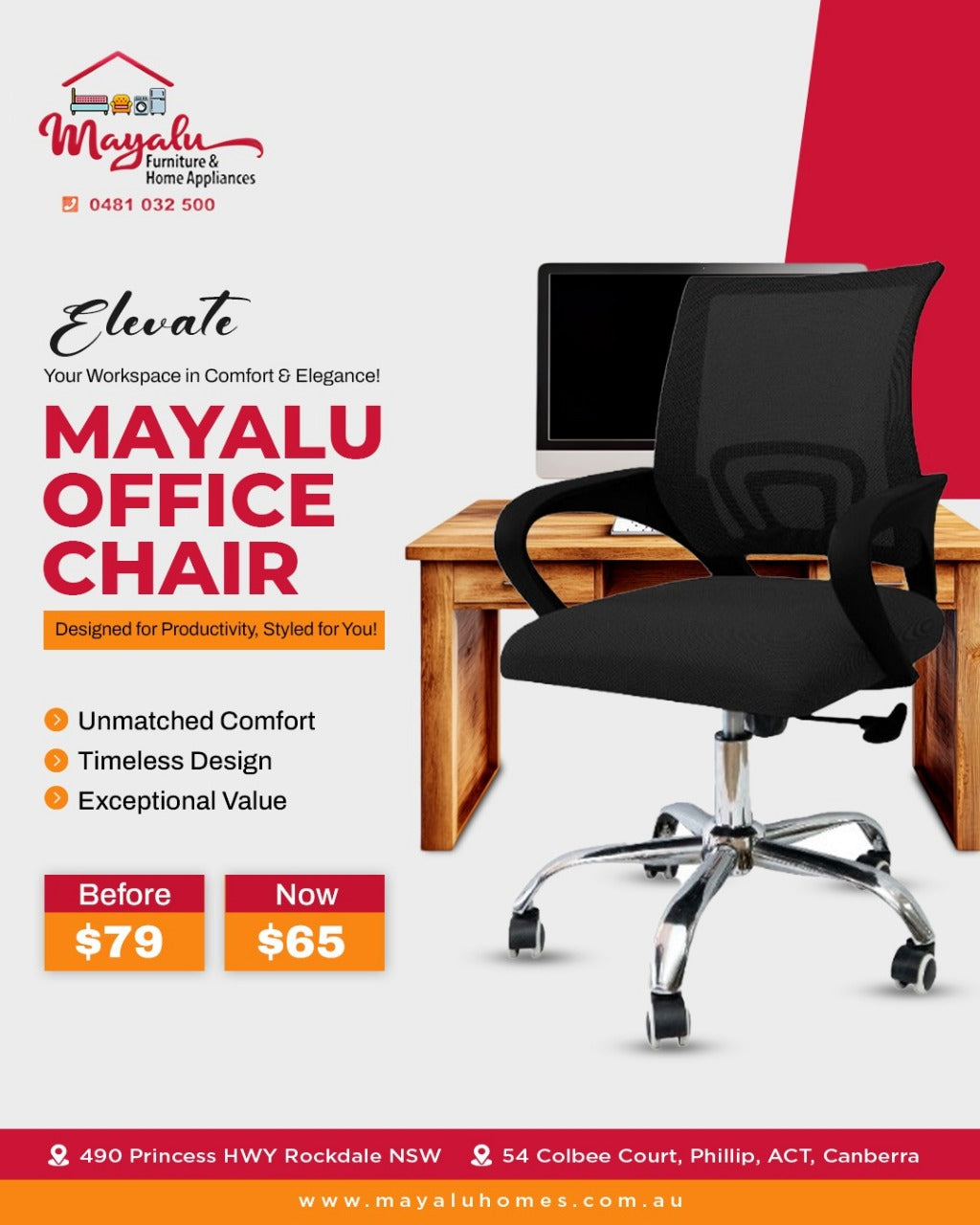 Mayalu Office Chair – Mayalu Furniture & Home Appliances